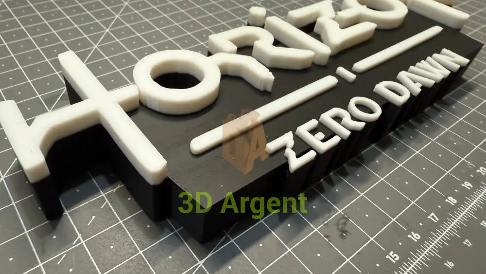 Horizon, Zero Dawn, Forbidden West Logo - 3D Printed Sign Stand – 3D Argent