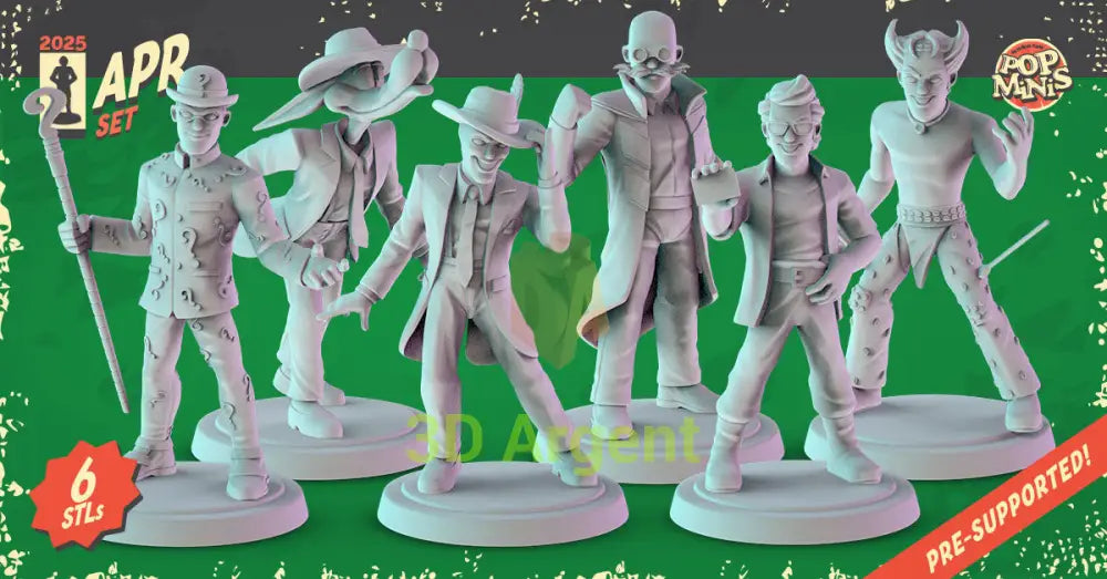 Jim Carrey Miniatures – The Mask Ace Ventura Riddler Robotnik 32 mm Re ...