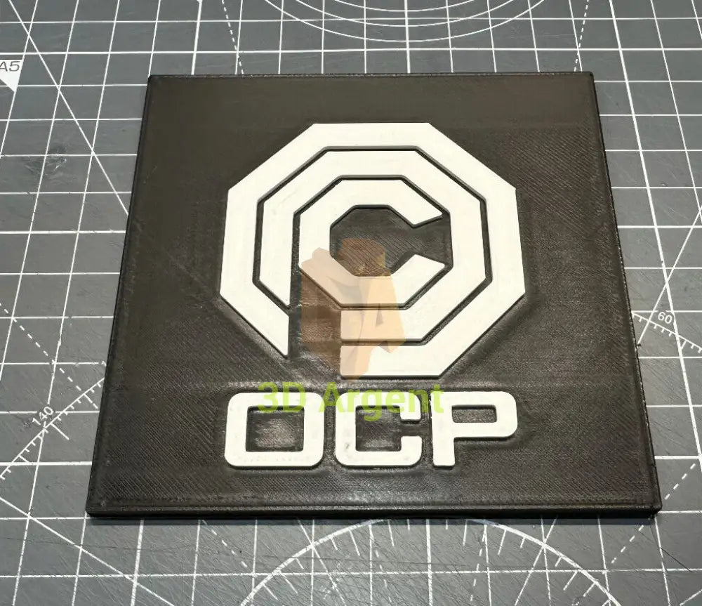 Robocop OCP - 3D Printed Sign Stand – 3D Argent