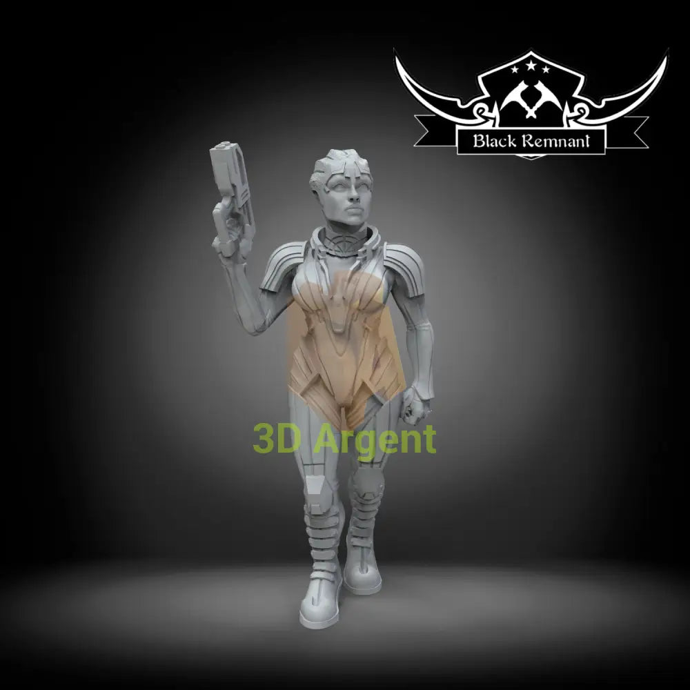 Samara Mass Effect - Stargrave D&D 3D Printed Resin Miniatures – 3D Argent